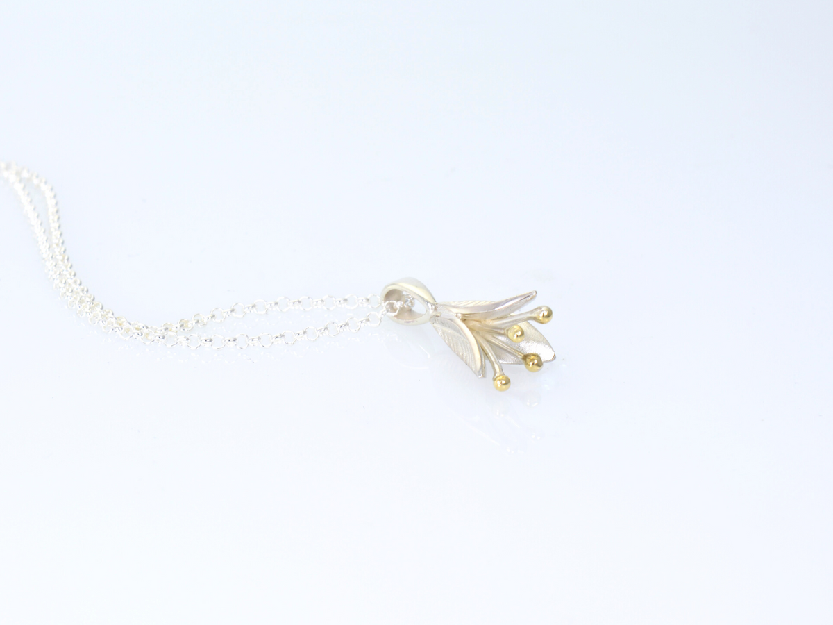 Hanging Flower Pendant - handmade by Jewel Beetle